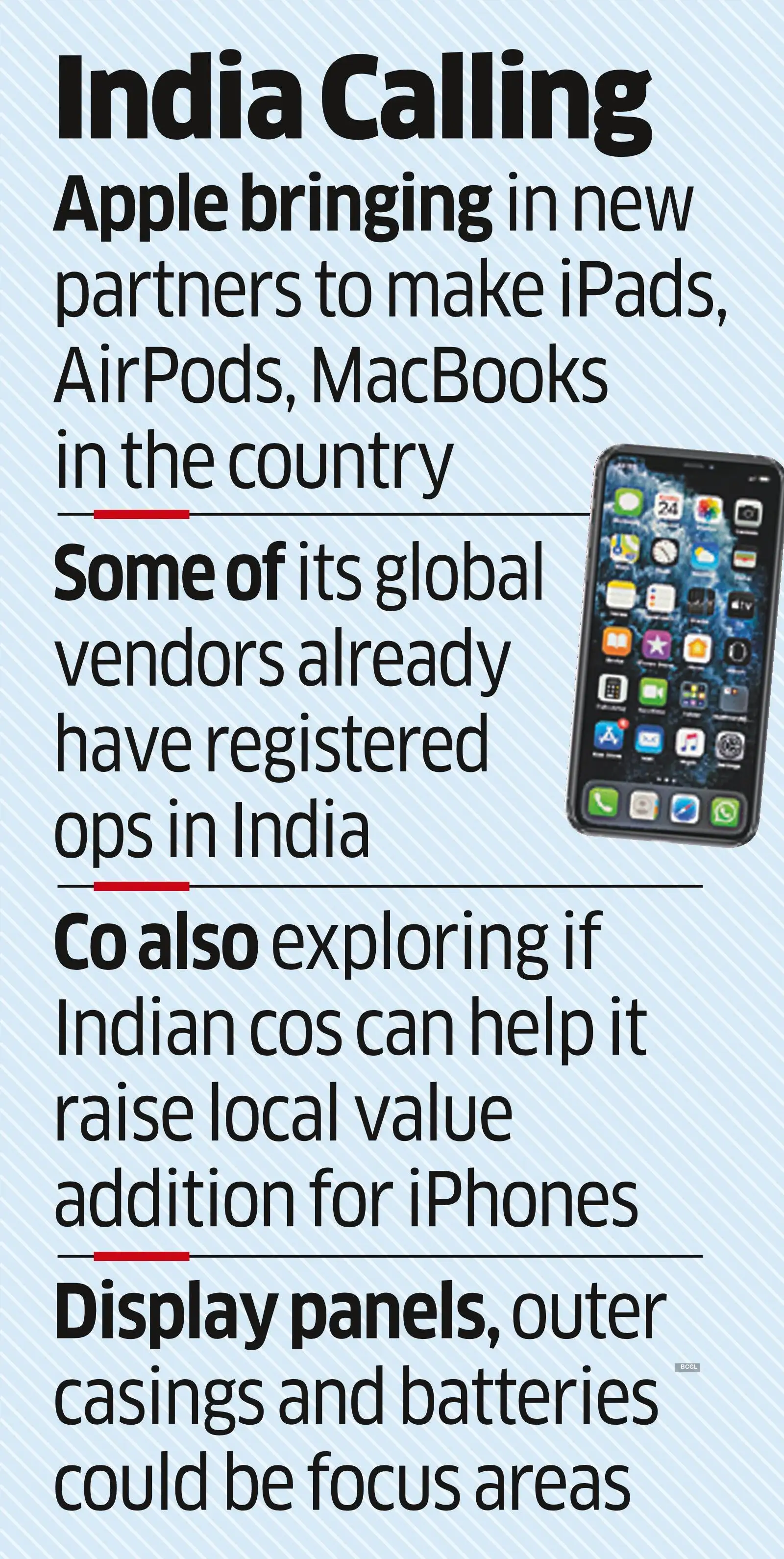 apple iphone: Apple ramping up local sourcing of iPhone parts - The ...