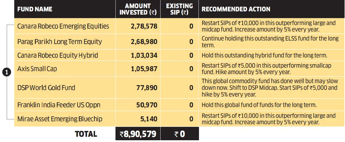 SIP investment: MF portfolio doctor: How Wagh can use mutual fund SIPs ...