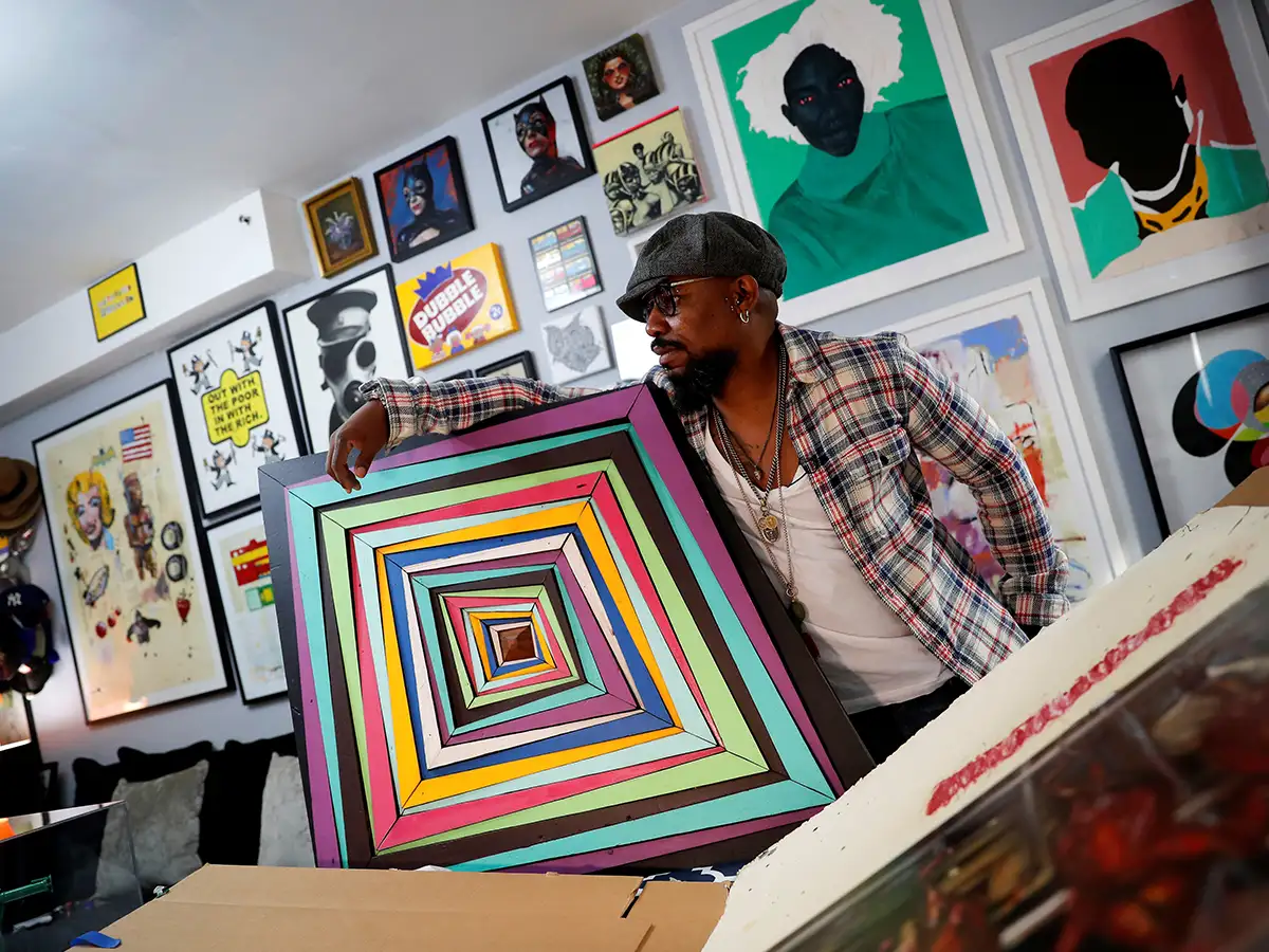 The art of giving back: Painter in New York buys unknown artists' works ...