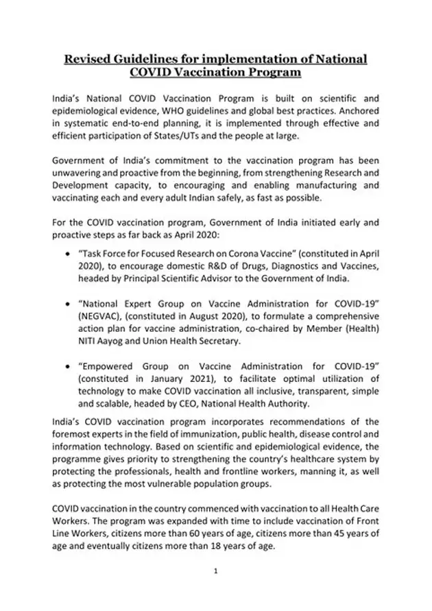 Revised guidelines for national vaccination policy issued - The ...