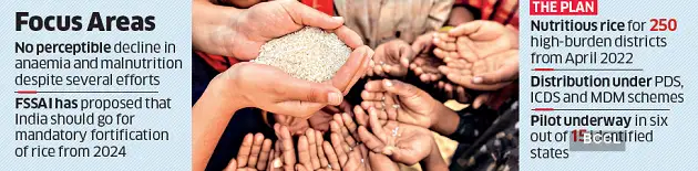 Centre mulls fortified rice to fight malnutrition, anaemia; policy to ...