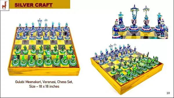 kamala harris: Modi gifts Kamala Harris a Gulabi Meenakari chess set ...