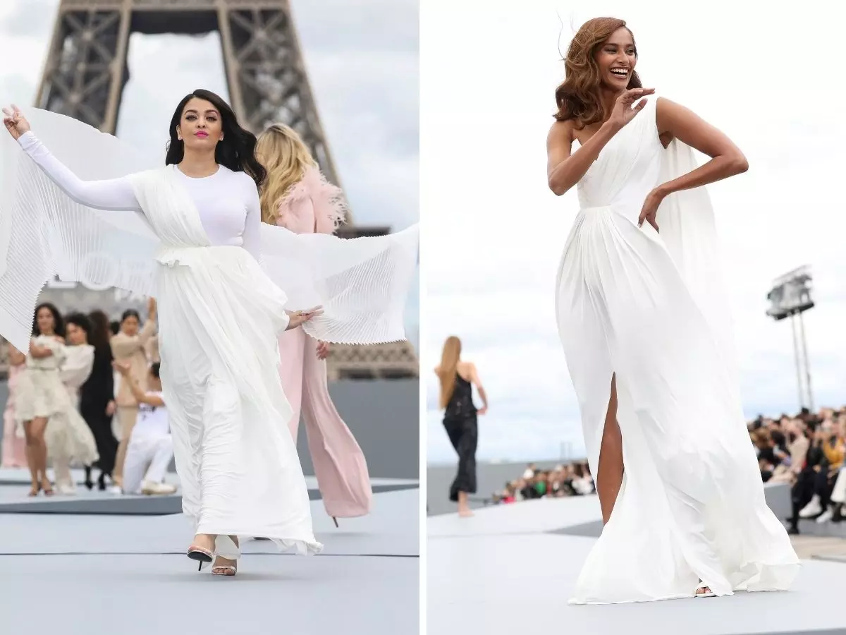 Aishwarya Rai Bachchan walks the ramp with Helen Mirren, Amber Heard in ...