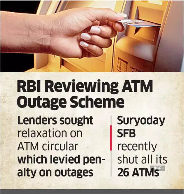 atm: RBI says reviewing ATM outage circular after bank’s feedback - The ...