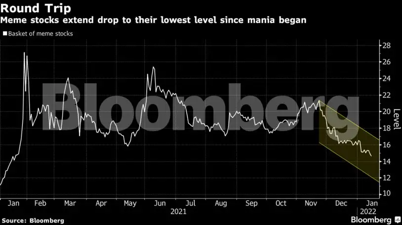 Meme stocks: Meme stocks, De-SPACS and Biotech slump in rough start to ...