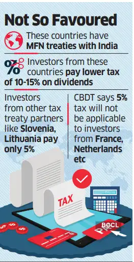 India takes tough stand on tax treaties with MFN countries - The ...