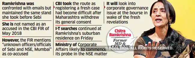 cbi: CBI widens 2018 co-location probe to quiz Chitra Ramkrishna - The ...