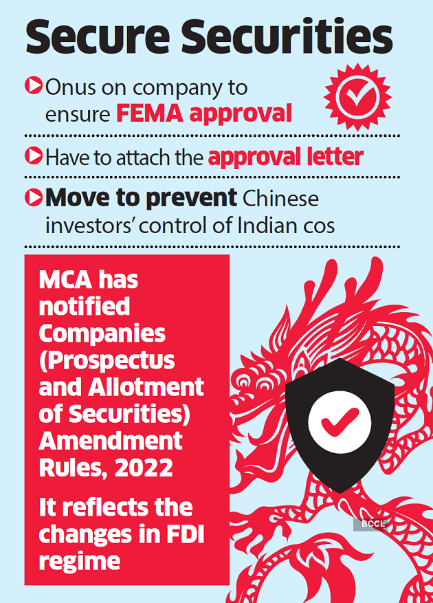 FEMA News: FEMA clearance must for offering securities to companies from border nations - The ...