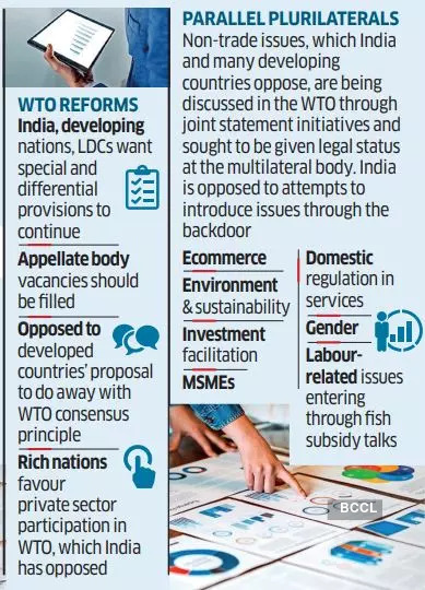 WTO News: WTO Ministerial: Key issues on agenda - The Economic Times