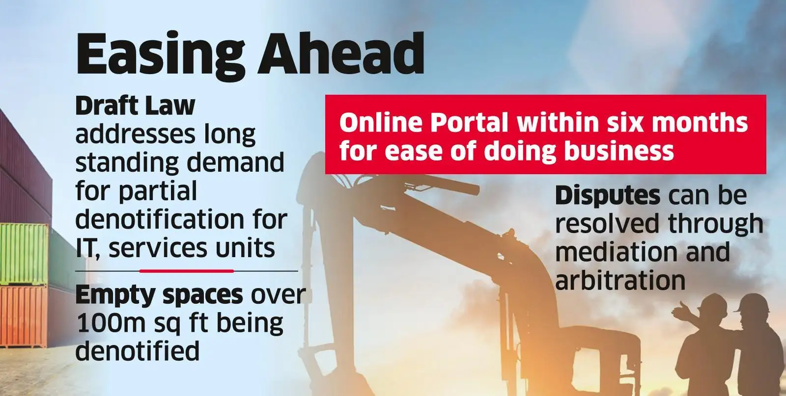 SEZs | DESH Draft: Partial denotification of SEZs, single window clearance mechanism in DESH draft