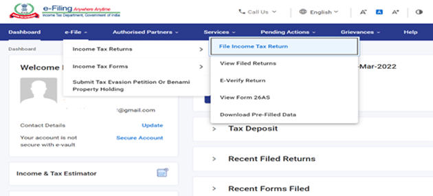 ITR 1: How to file ITR-1 online for FY 2021-22 - The Economic Times