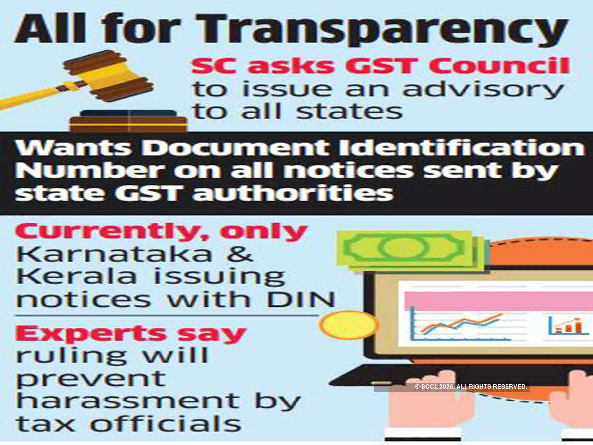 document identification number: State GST notices must ensure Document ...