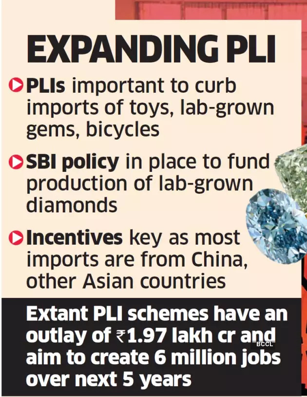 pli: Govt planning PLI scheme for toys, lab-made gems, bicycles - The ...