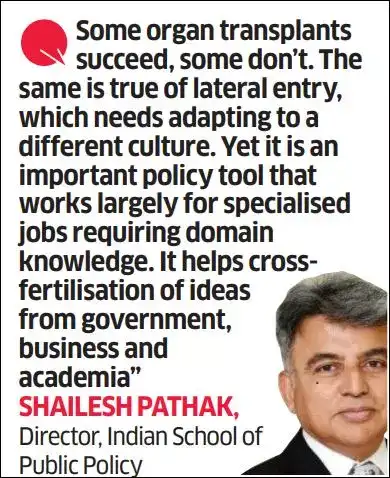 Why govt is moving slowly on lateral hiring of experts from private ...