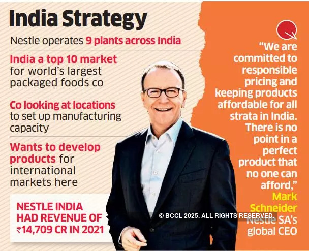 nestle: Plan to invest ₹5k crore in India by 2025 vs ₹8k crore over ...