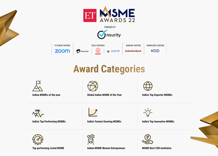 ET MSME Awards: Last date for registrations extended to November 15; apply now - The Economic Times