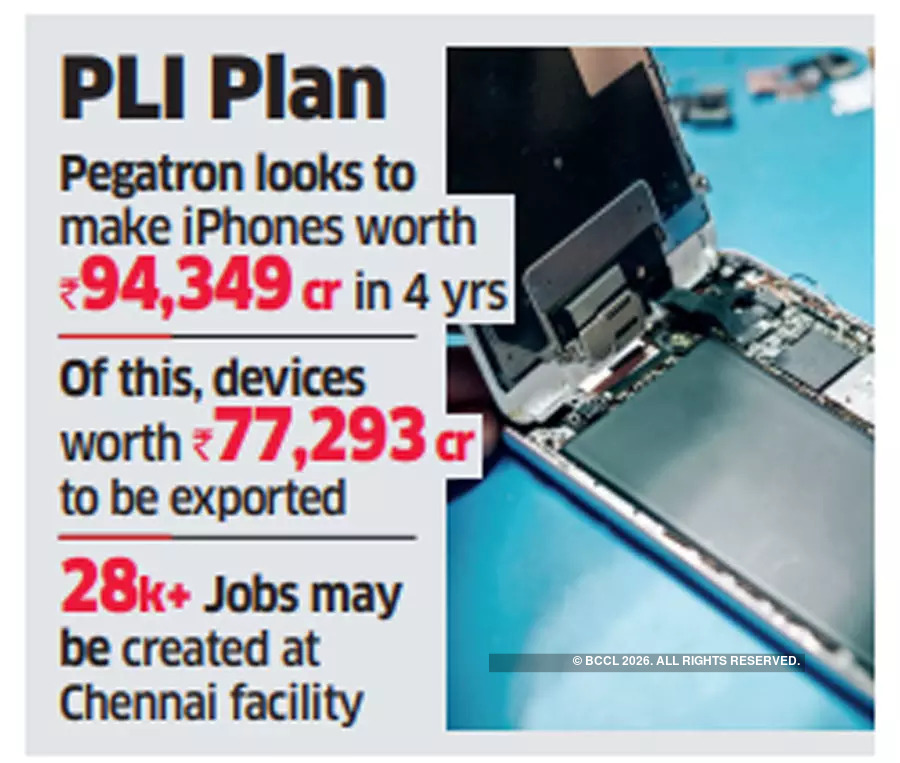 Pegatron follows Foxconn to make iPhone 14 in India - The Economic Times