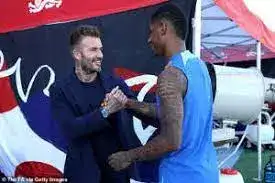 david beckham: England team releases footage of meeting with David ...