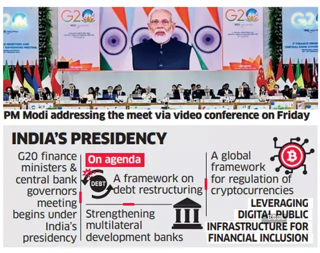 PM Modi urges G20 to focus on world's most vulnerable - The Economic Times