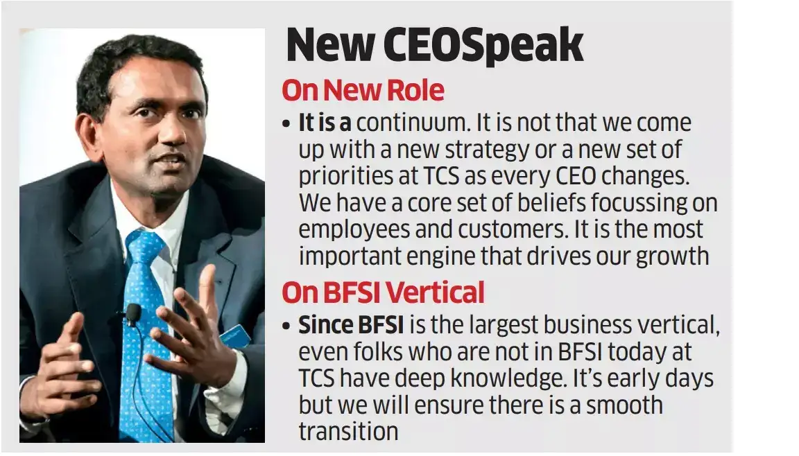 tcs rajesh gopinathan resignation: No dramatic transition; talent pool ...