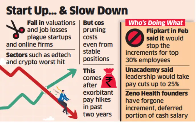 Top Rung at New-age Cos Faces Pay Freeze - The Economic Times