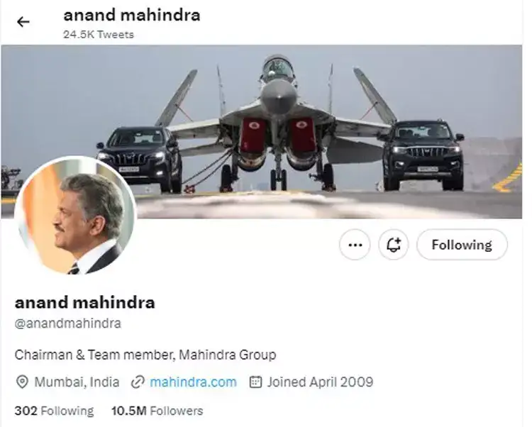 twitter blue tick: After not paying Rs 660 monthly fee, Anand Mahindra ...
