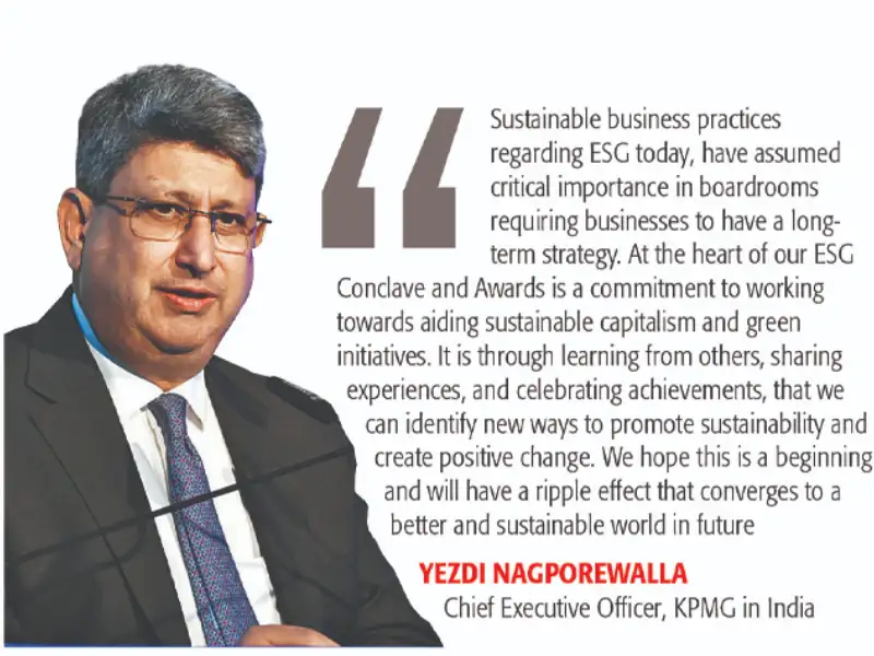 India’s Changemakers: KPMG ESG Conclave and Awards 2023 - The Economic ...