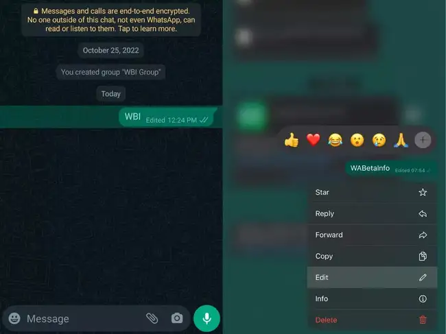 Just like Apple's iMessage, WhatsApp will soon allow users to edit sent messages on Android ...