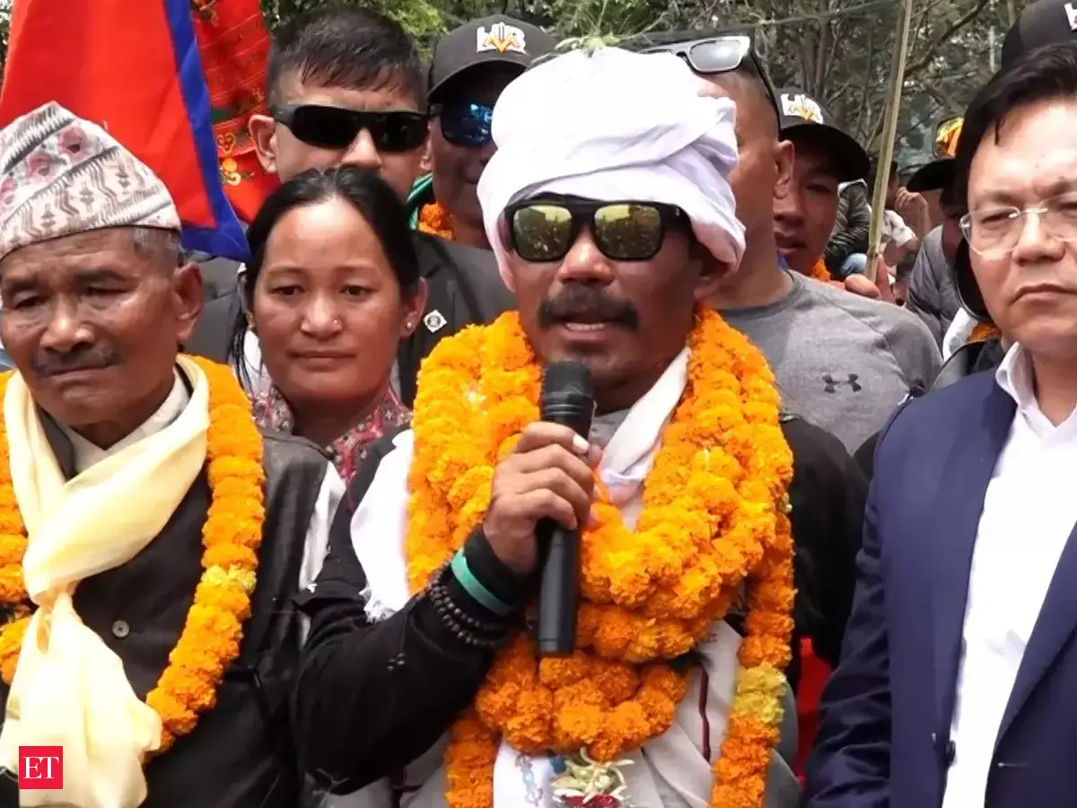 hari budha magar: Kathmandu: Hari Budha Magar, who climbed Mt Everest ...