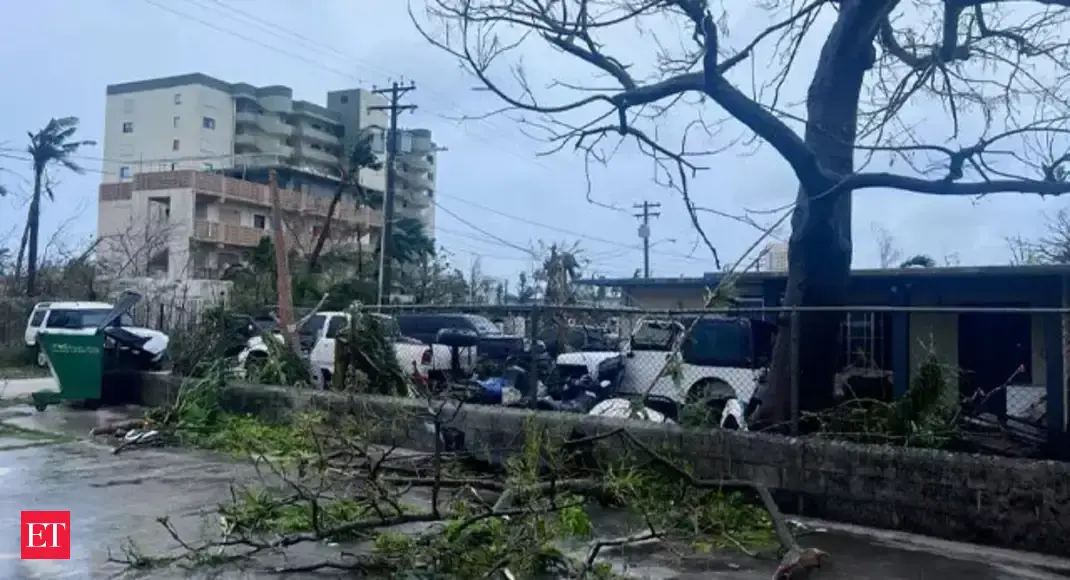 Watch: Typhoon Mawar lashes Guam as Category 4 storm - The Economic ...