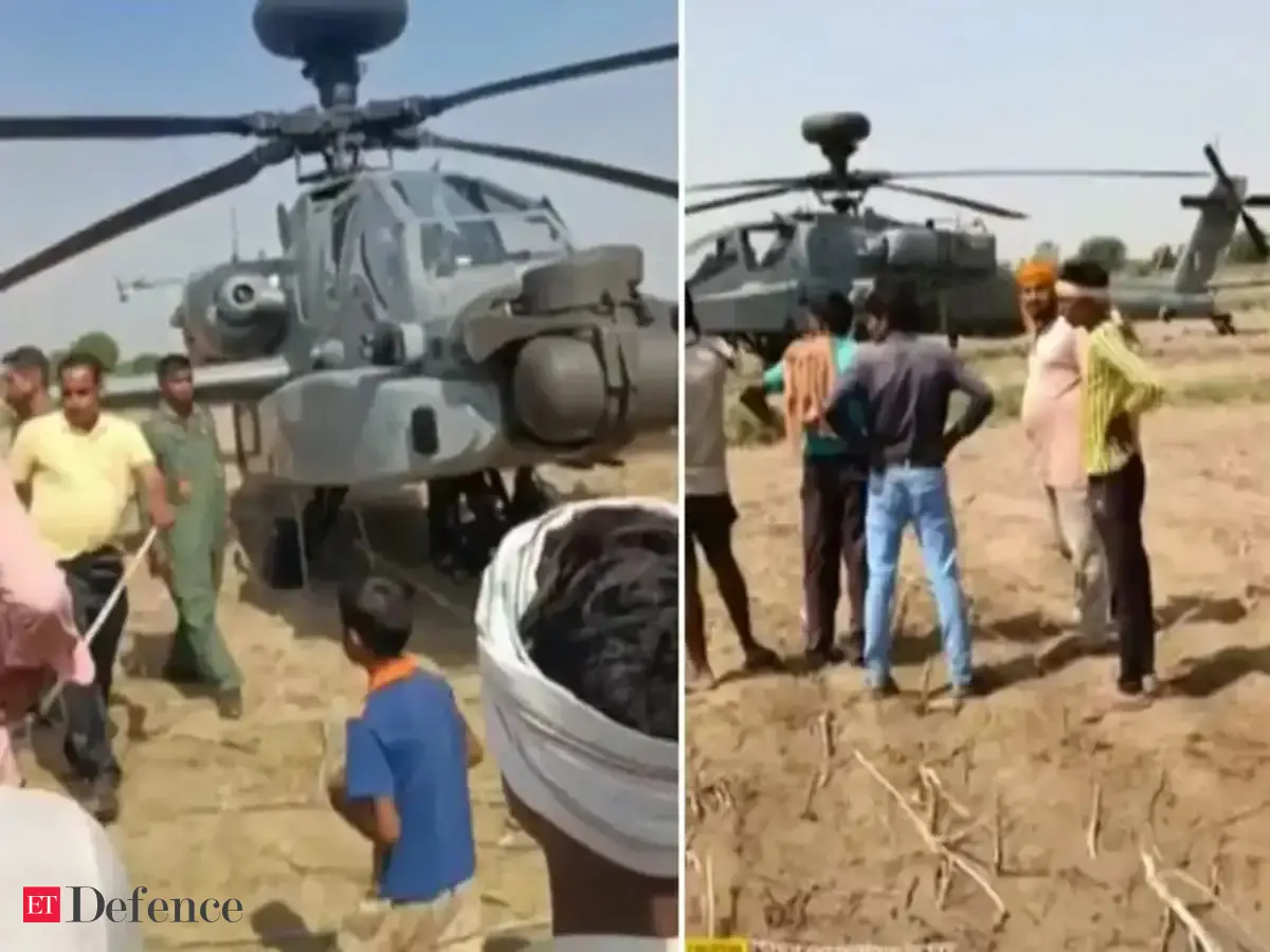 Watch: Apache attack helicopter makes emergency landing in MP village ...