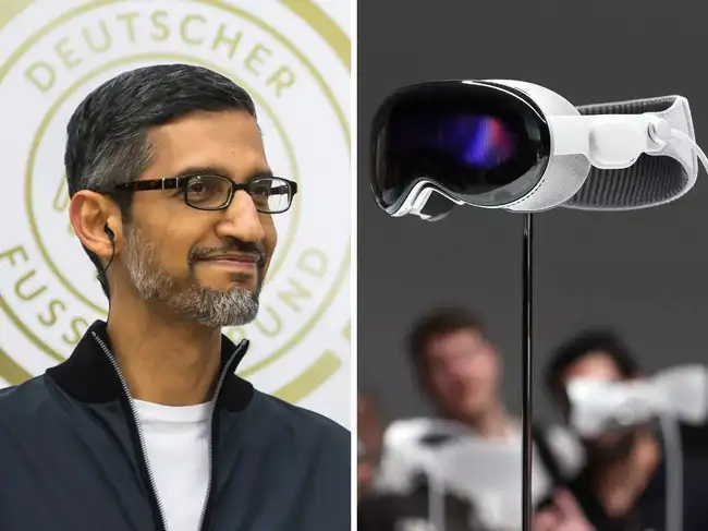 sundar pichai: A week after Apple Vision Pro's launch, Google CEO ...