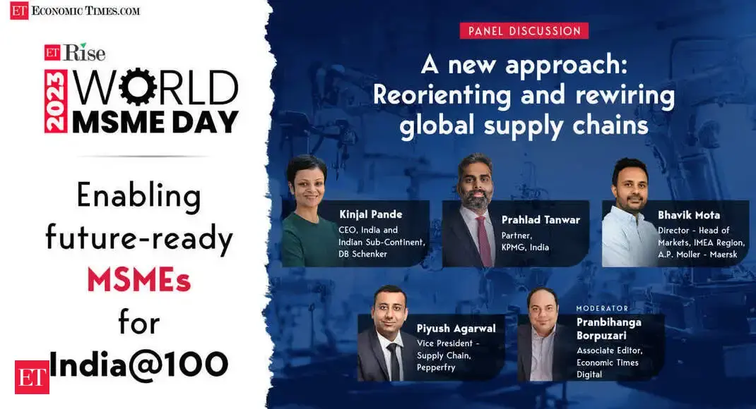 ET MSME Day 2023: A new approach: Reorienting and rewiring global supply chains - The Economic ...