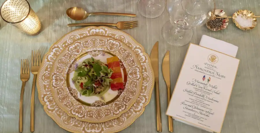 modi state dinner menu: Millets to mushroom: What's on PM Modi's US ...