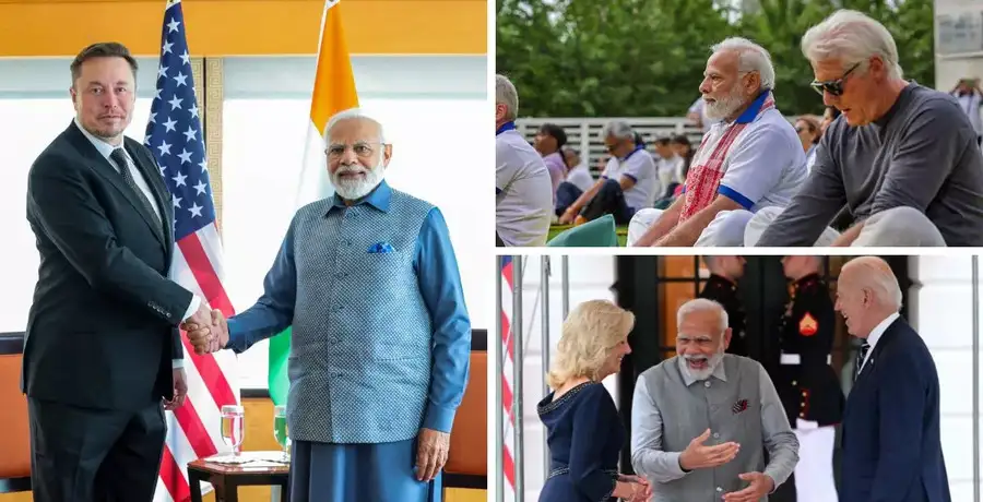 Elon Musk: Modi's 3-Day US Trip: PM Meets Elon Musk, Does Yoga With ...