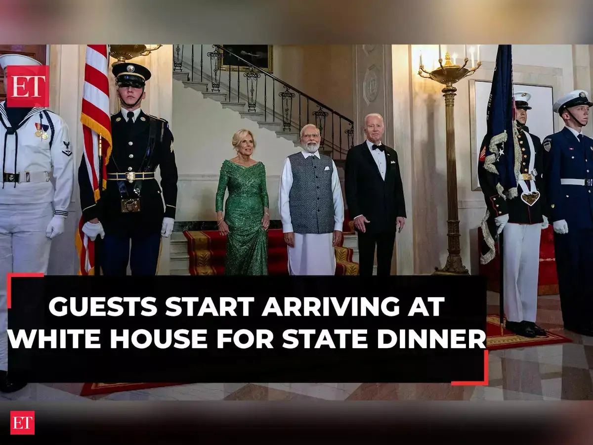 PM Modi in US : Guests start arriving at White House for state dinner ...