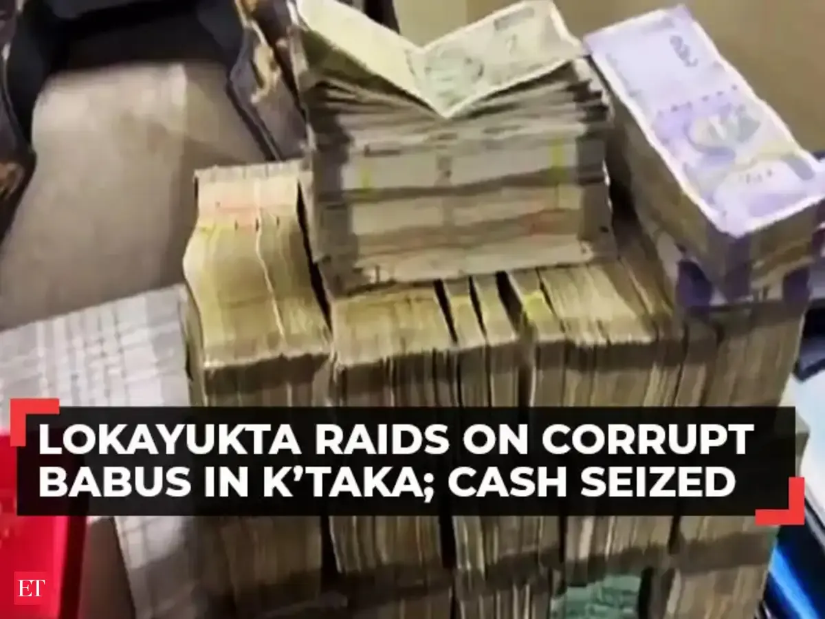 Lokayukta raids on corrupt babus at 5 locations in Karnataka; cash ...
