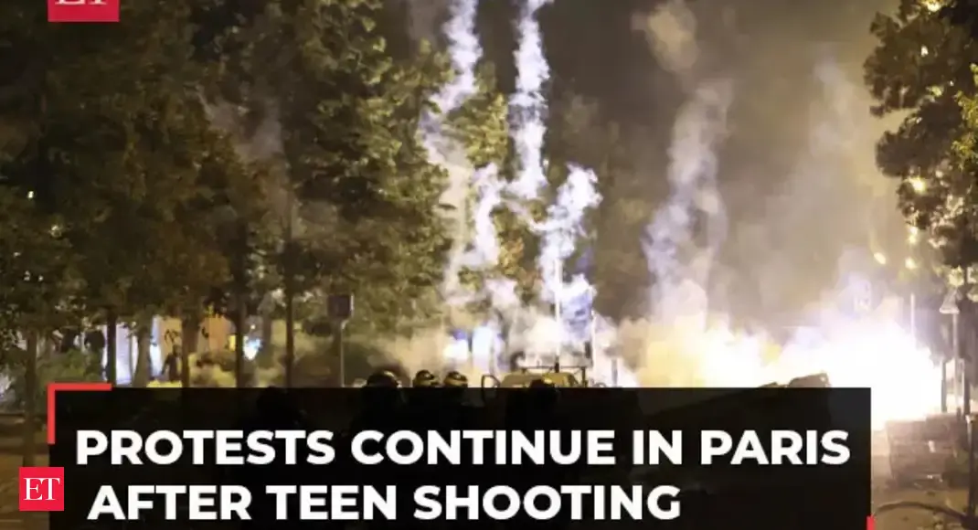 France: Protests continue in Paris suburb after teen shooting - The ...