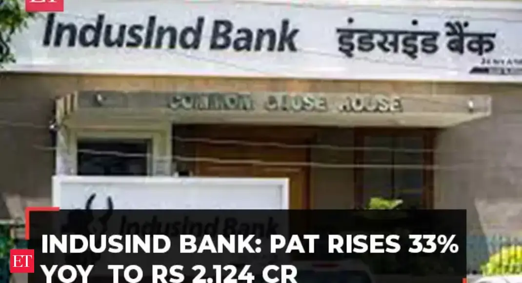 IndusInd Bank: IndusInd Bank Q1: PAT rises 33% YoY to Rs 2,124 crore - The Economic Times Video ...