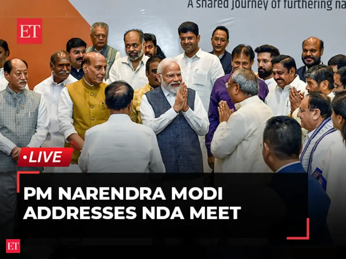 Live | PM Narendra Modi addresses NDA meet in New Delhi - The Economic ...
