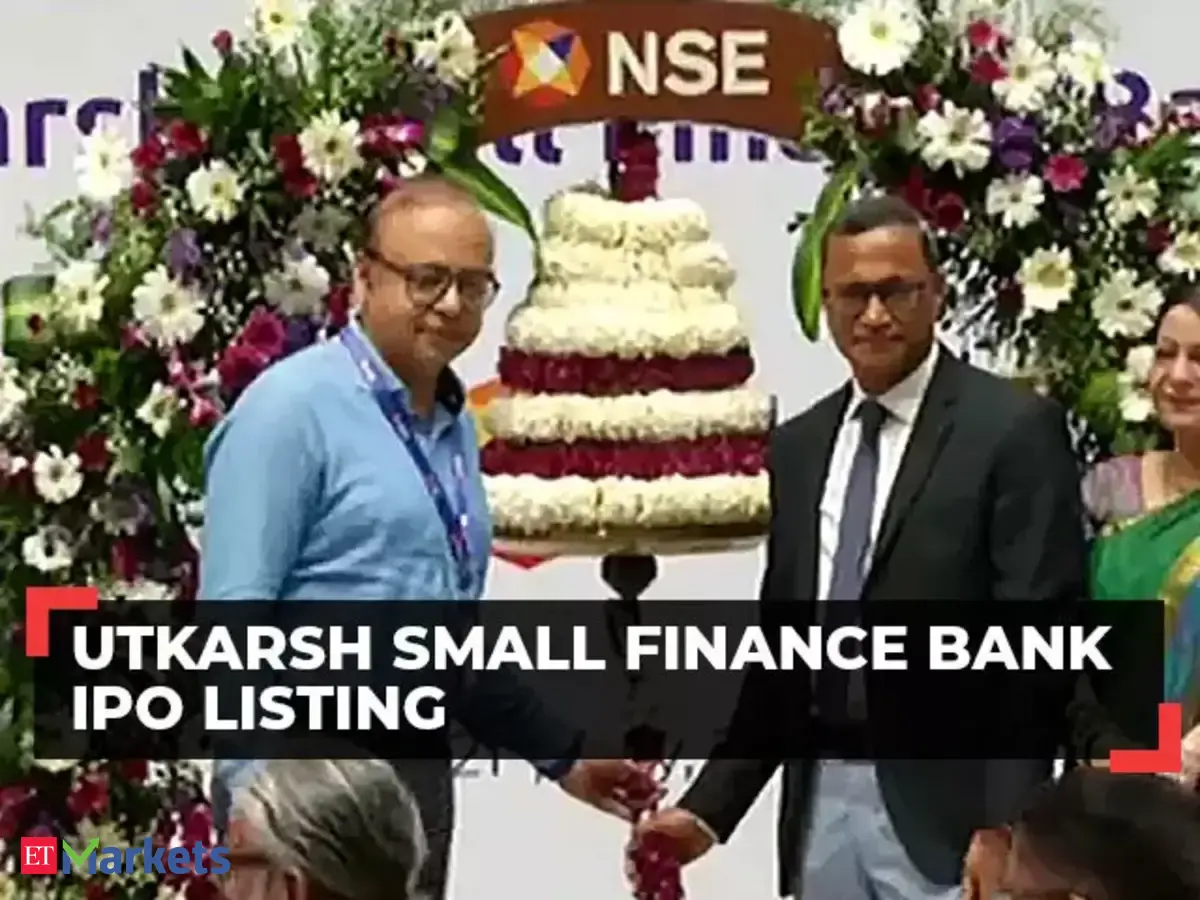 IPO Listing: Utkarsh Small Finance Bank debuts with 60% premium - The ...