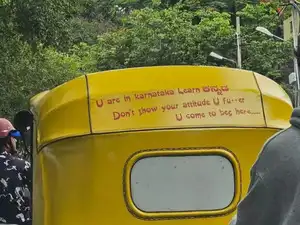 karnataka: Viral auto image sparks outrage over language and regional ...