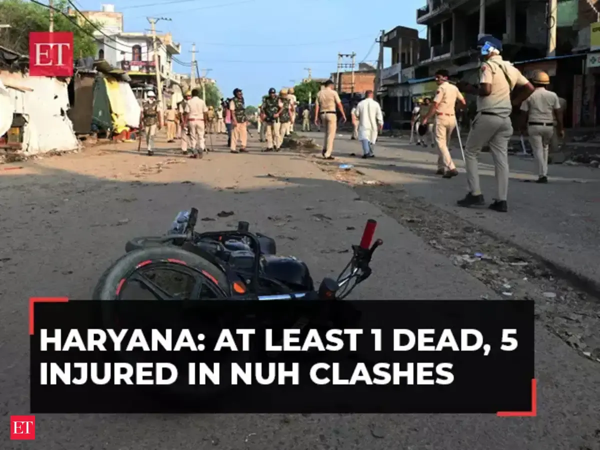 Nuh clashes: At least 1 dead, 5 injured in communal violence in Haryana ...