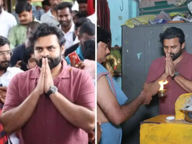 Sai Dharam Tej: ‘BRO’ leading man Sai Dharam Tej offers prayers at 2 ...