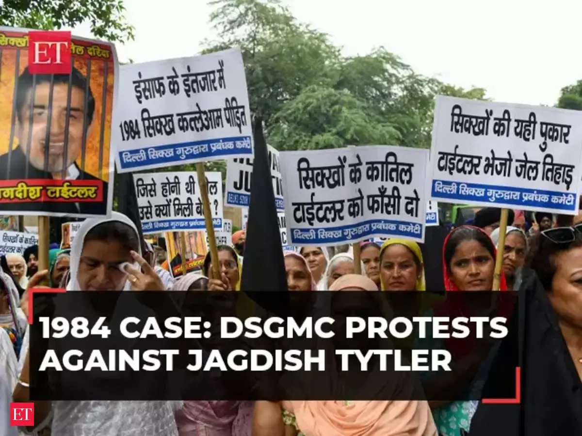 1984 anti-Sikh riots case: DSGMC members protest against Jagdish Tytler ...