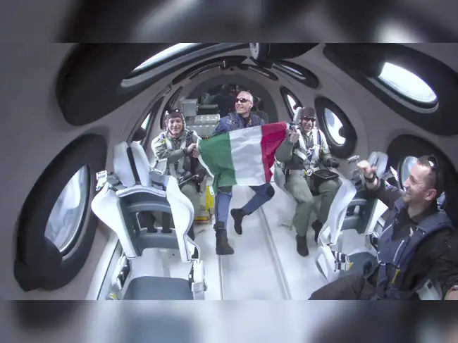 Future of tourism: Virgin Galactic takes first passengers into space - The Economic Times