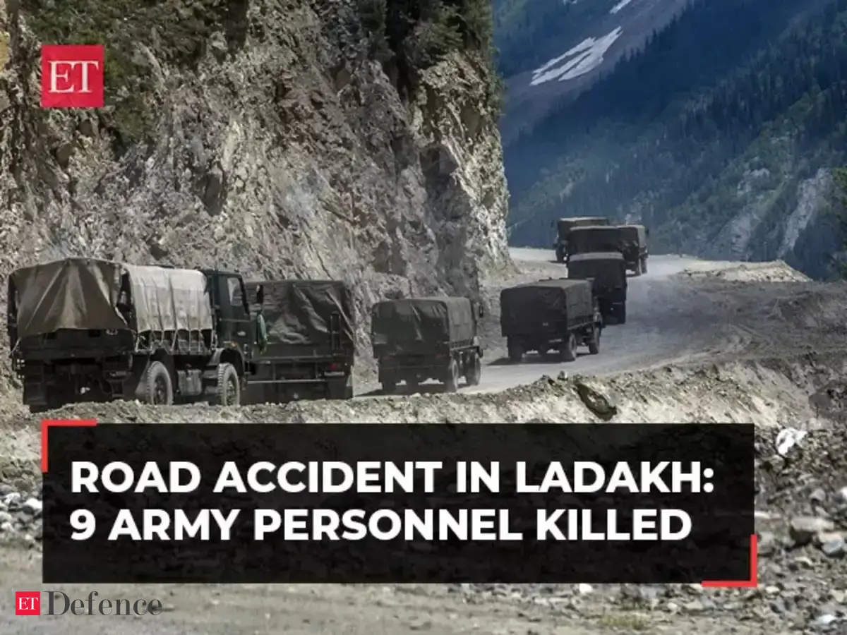 Ladakh accident: Tragic road accident in Ladakh, 9 soldiers killed as ...
