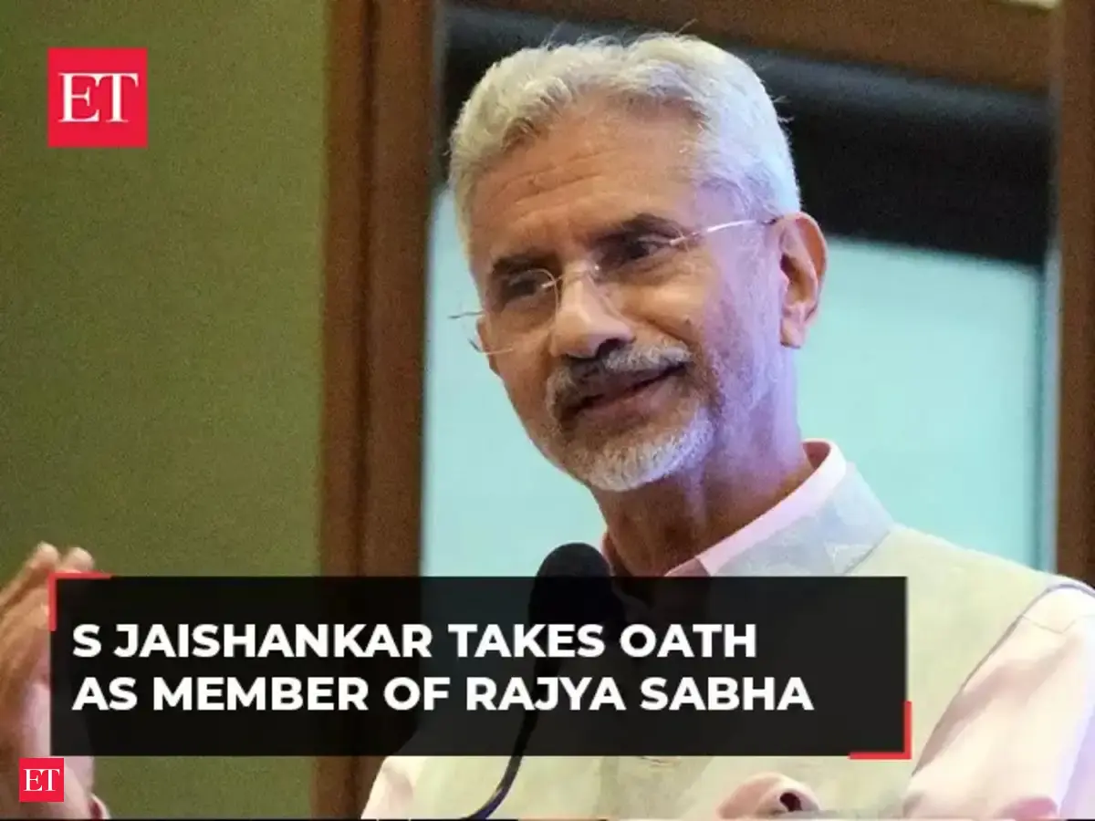 S Jaishankar Rajya Sabha: S Jaishankar re-elected to Rajya Sabha for a ...