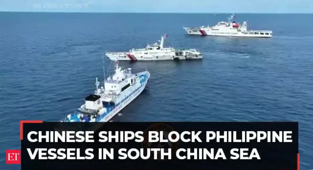 Chinese ships block Philippine vessels in South China Sea - The Economic Times Video | ET Now