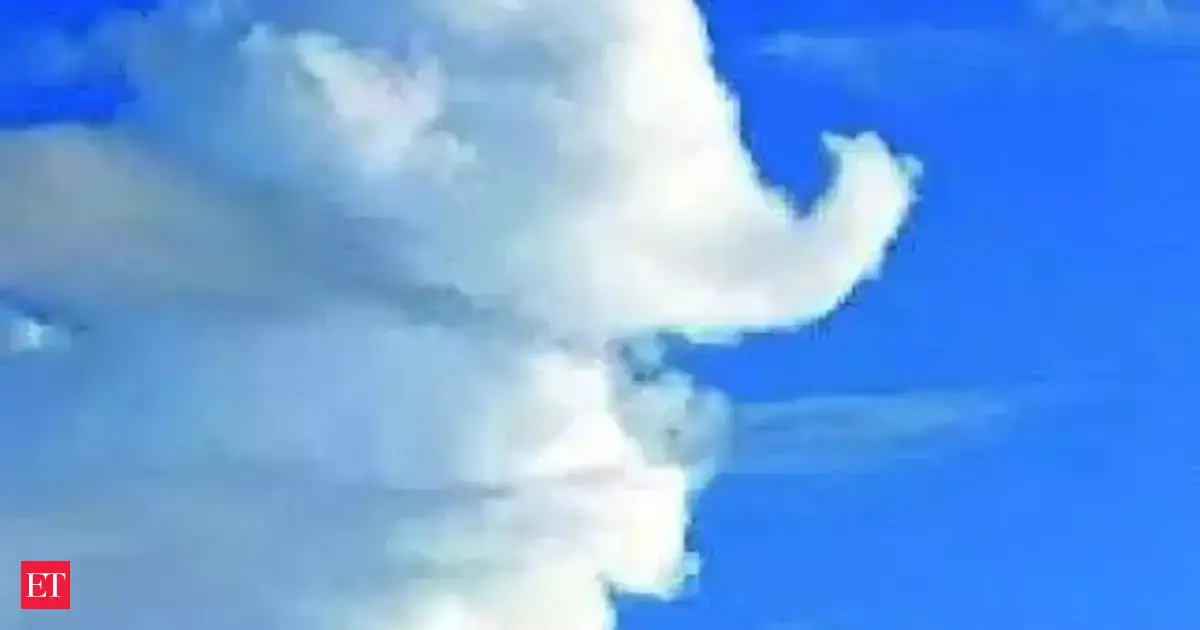 Seeing shapes in clouds - The Economic Times